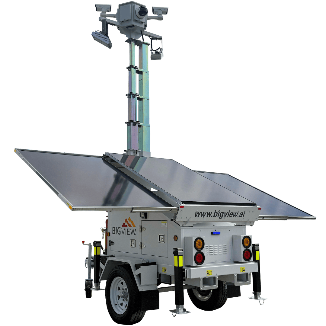 Mobile Solar Surveillance Trailers | AI Jobsite Security & Monitoring